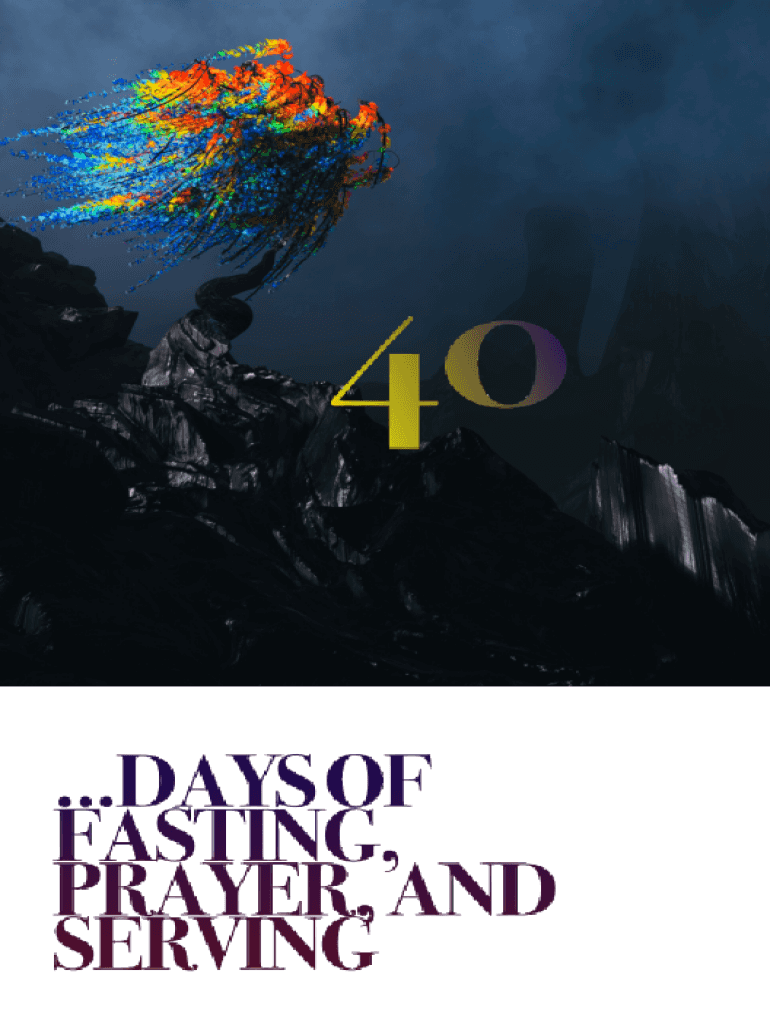 Fillable Online 40 Days of Fasting & PrayerBy Church Of God In Christ, Inc. Fax Email Print ...