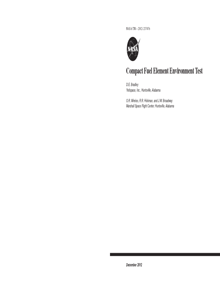 Fillable Online ntrs nasa NASA's Marshall Space Flight Center: A hub ...