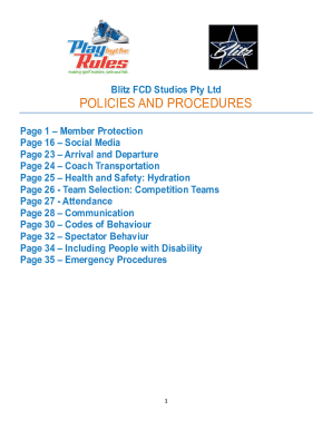 Fillable Online Blitz FCD StudiosAdelaide Cheer, Dance, Tumble and ...