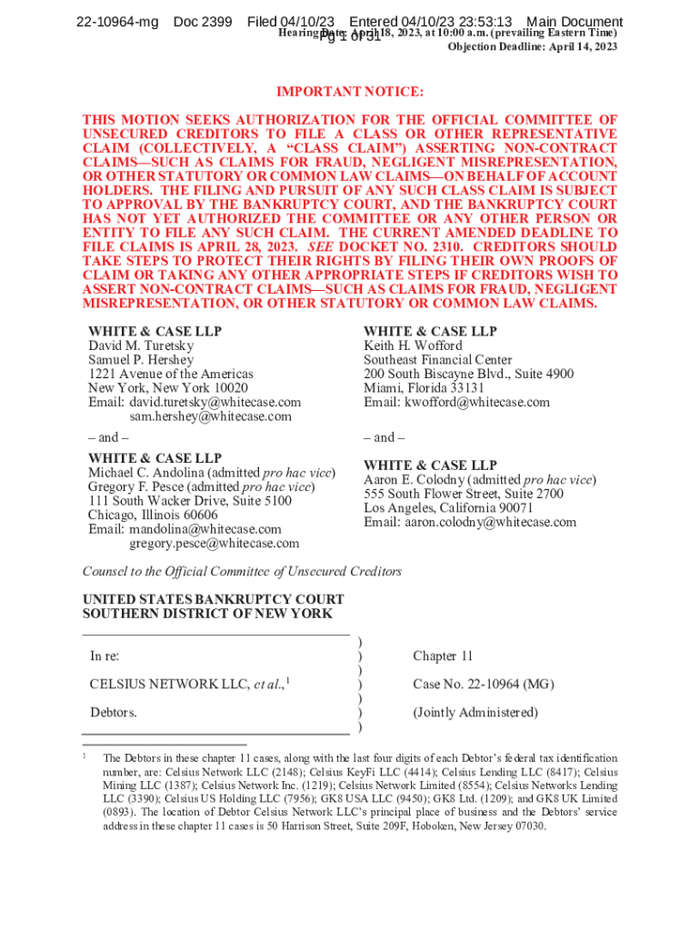 Fillable Online Bankruptcy Judge Marvin Isgur - Claims Objections Fax ...