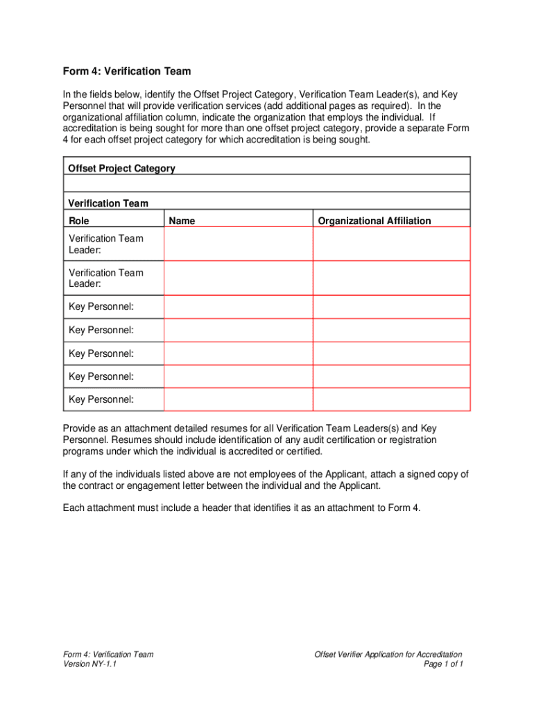 Fillable Online RGGI Form OVAA-4 - Verification Team. Regional ...