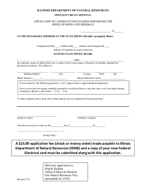Fillable Online dnr illinois State Mining Board - Illinois Department ...