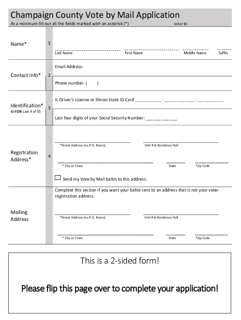 Fillable Online Clerk's office addresses error on vote-by-mail ...