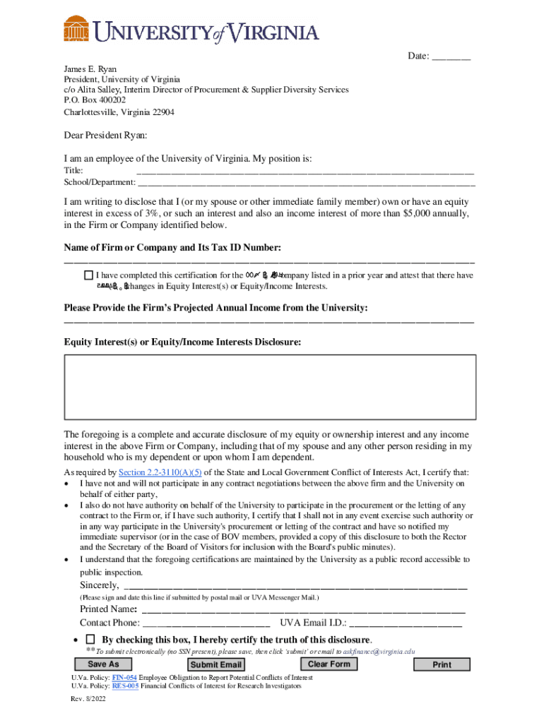 Fillable Online President Ryan Hosts UVA's New Provost on 'Inside UVA ...