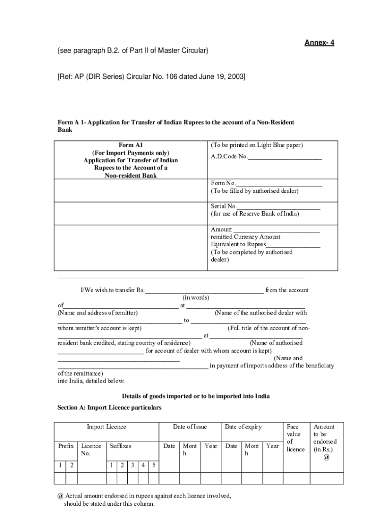 Fillable Online Annex- 4 see paragraph B.2. of Part II of Master Circular Ref Fax Email Print ...