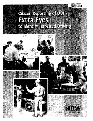 Fillable Online Citizen Reporting of DUI- Extra Eyes to Identify ...