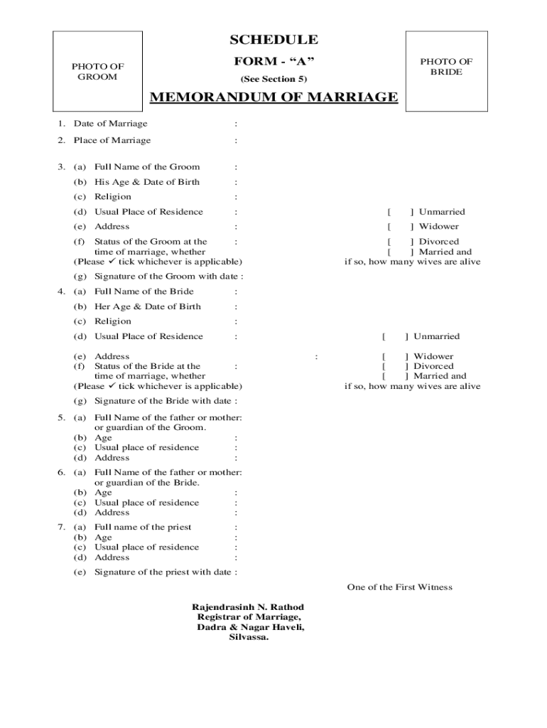 Fillable Online Marriage Registration Certificate Fax Email Print ...