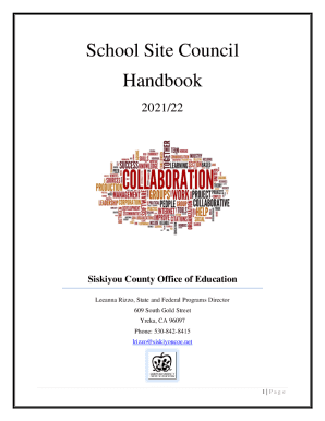 Fillable Online School Site Council Document Overview Fax Email Print ...