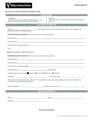 Fillable Online Perfect Switch REGULAR FUNDS TRANSFER ... Fax Email ...