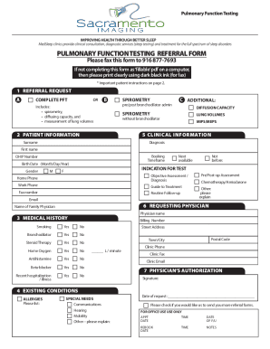 Fillable Online pulmonary function test request form Fax Email Print ...