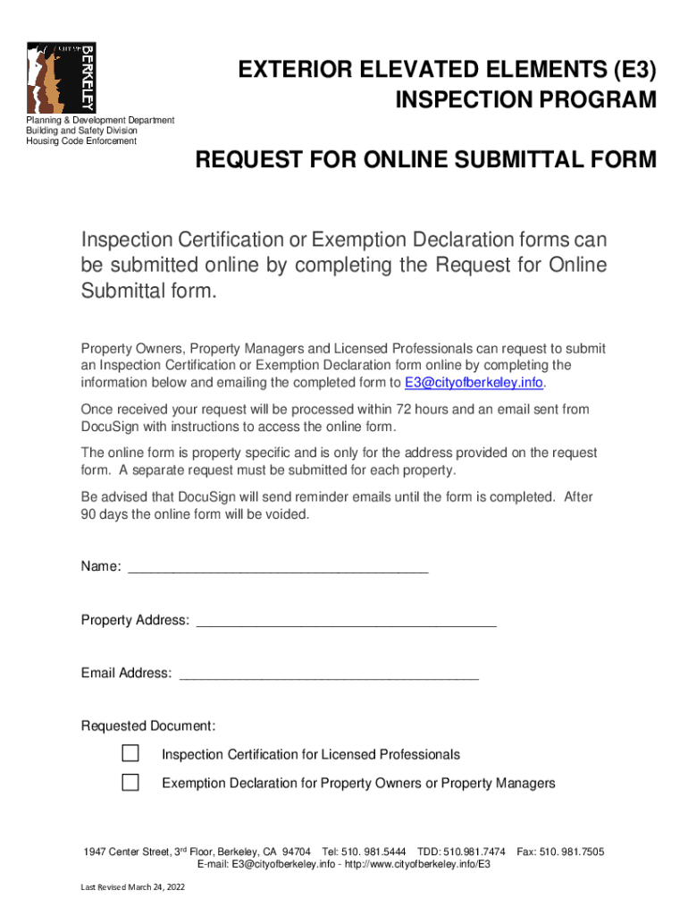 Fillable Online Summary of California Senate Bill No. 721 for ...