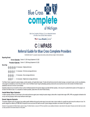 Fillable Online Referral Guide for Blue Cross Complete Providers Fax ...