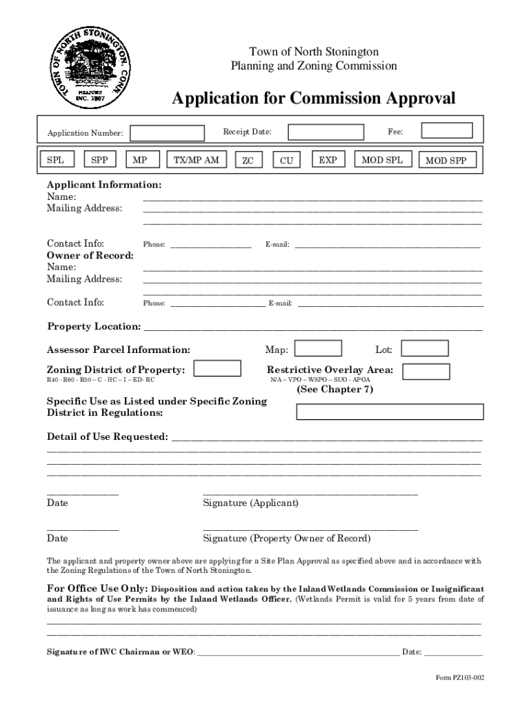 Fillable Online Application for Commission Approval Fax Email Print - pdfFiller