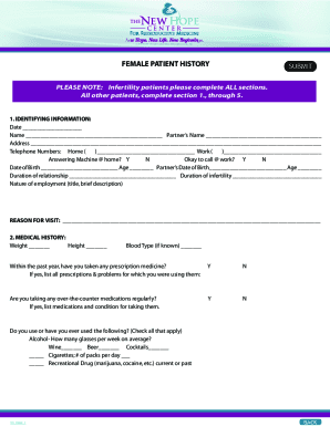 Fillable Online Patient Forms at The New Hope Center for Reproductive ...