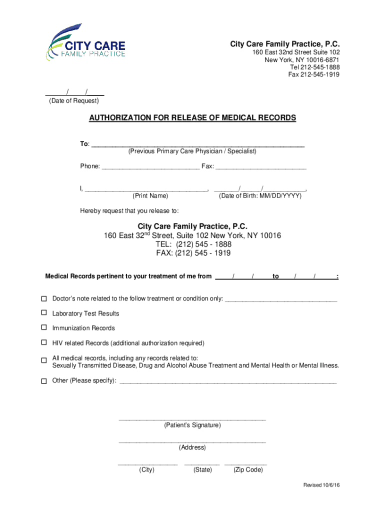 Fillable Online Patient Forms - Lower Midtown New York, NY Fax Email Print - pdfFiller