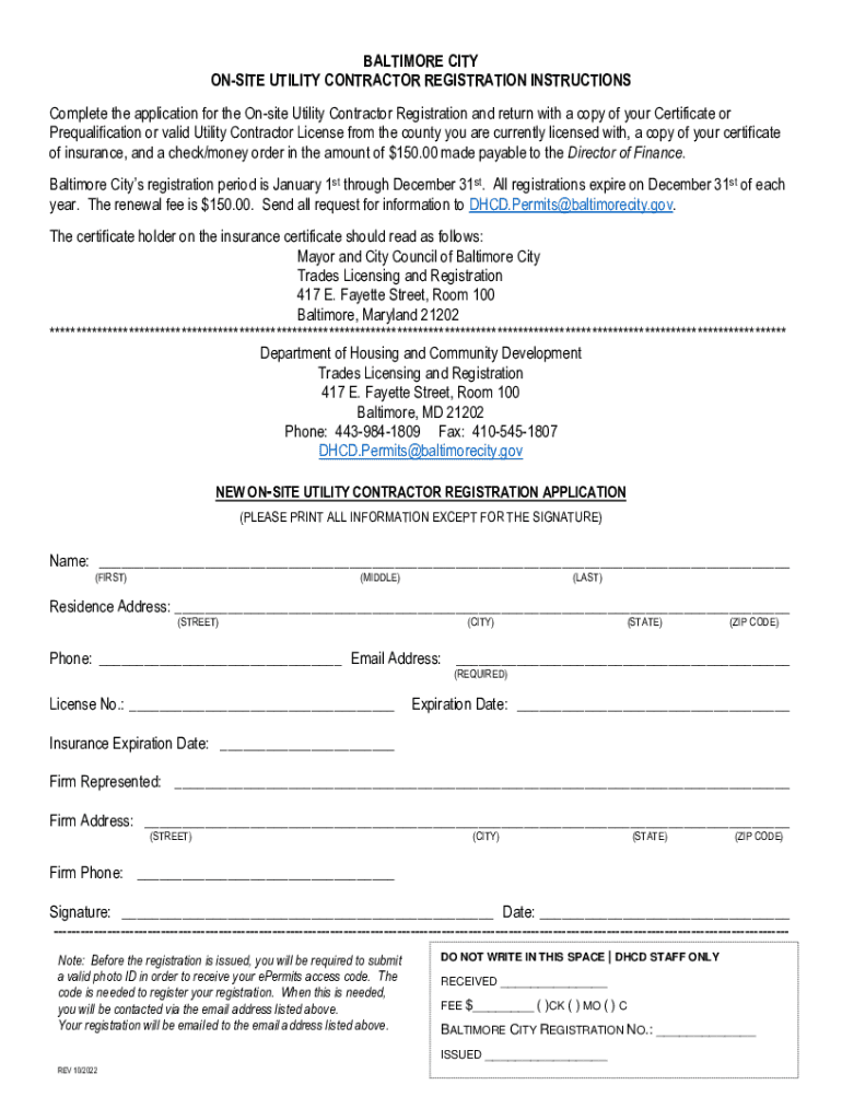 Fillable Online NEW ON SITE UTILITY LICENSE NO Fax Email Print - pdfFiller