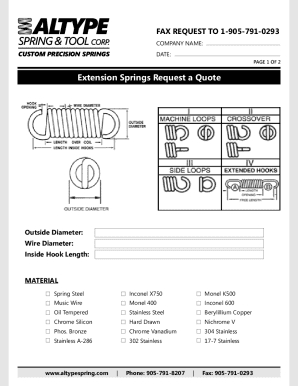 Fillable Online How to Measure an Extension Spring Fax Email Print ...