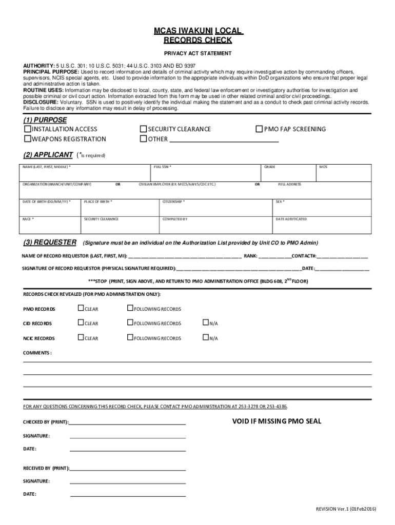 Fillable Online Waiver Agreement and FBI Privacy Act Statement Fax ...