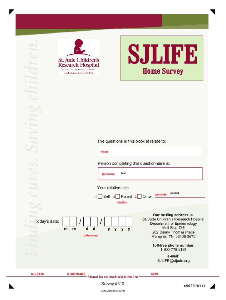 Fillable Online St. Jude LIFE - St. Jude Children's Research Hospital ...