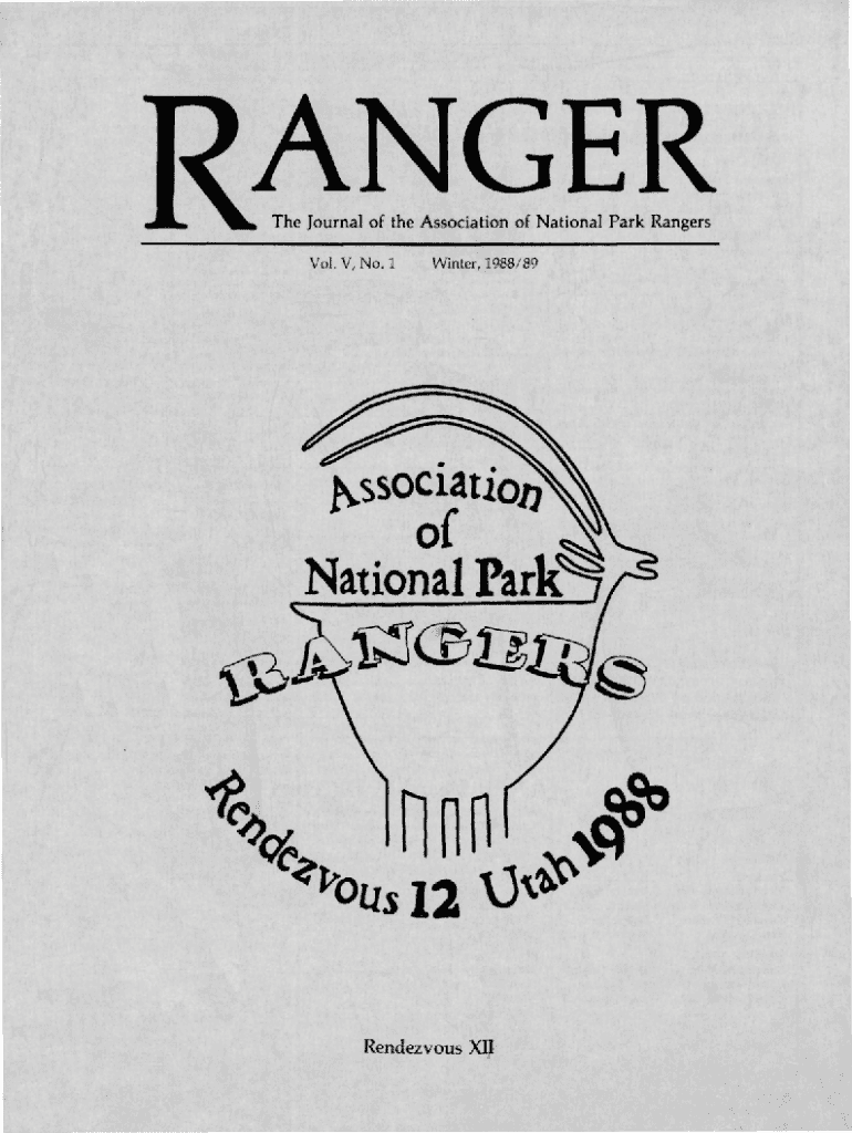 Fillable Online Ranger Journal - National Mall and Memorial Parks (U.S ...