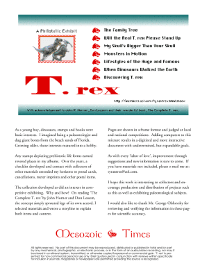 Fillable Online The Complete T. rex - Thank you for Visiting Fax Email ...