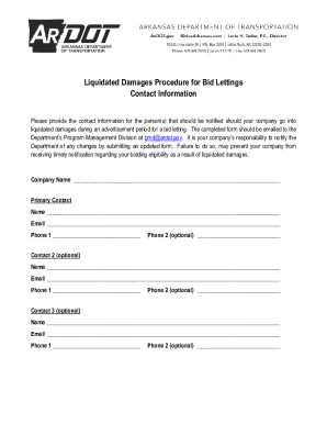 Fillable Online What are Liquidated Damages for a Performance and ...