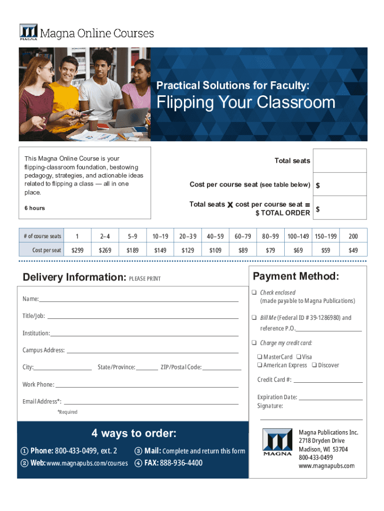 Fillable Online Practical Solutions for Faculty: Flipping Your Classroom Fax Email Print - pdfFiller