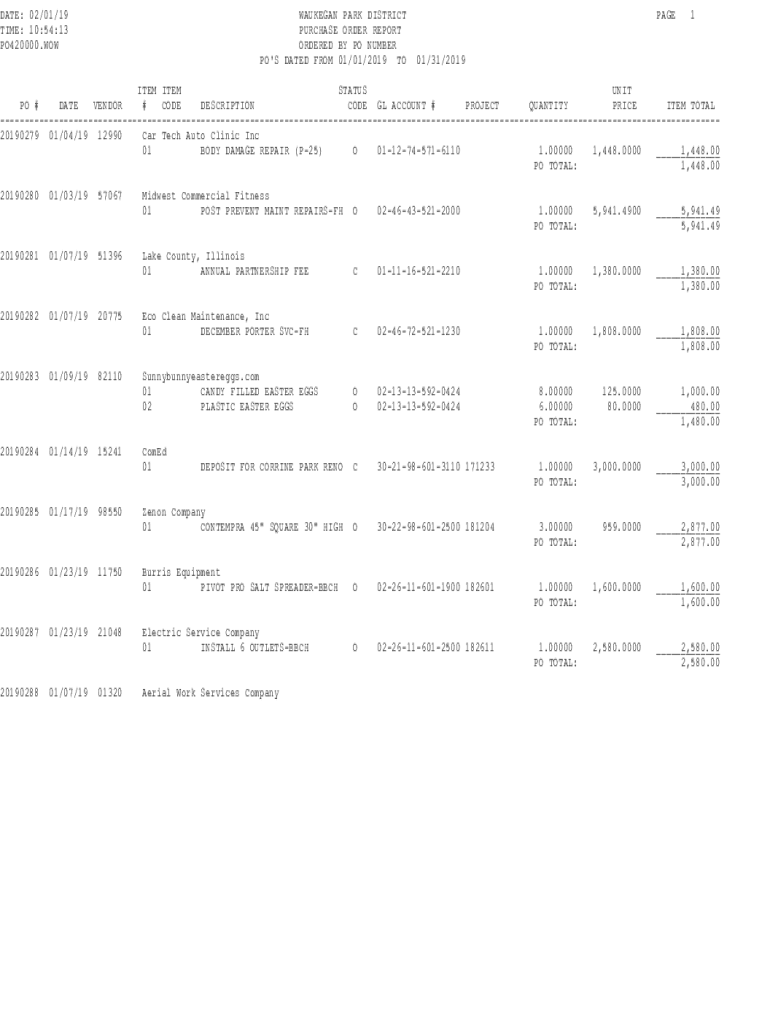 Fillable Online Login - PPD Purchase Order - Peoria Park District Fax ...