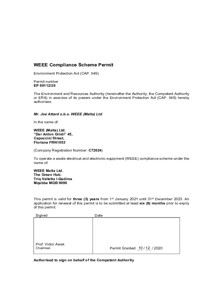 Fillable Online era org Waste electrical and electronic equipment (WEEE): reuse ... Fax Email ...