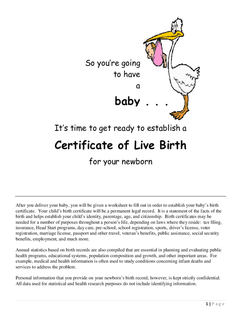 Fillable Online How to Obtain Your Baby's Birth Certificate Fax Email ...