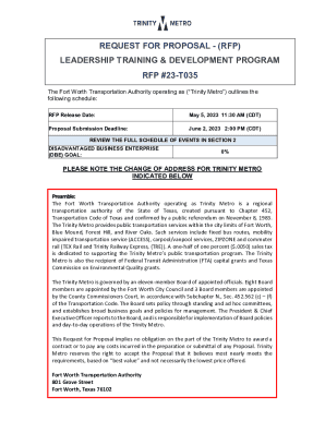 Fillable Online request for proposal for business leadership training ...