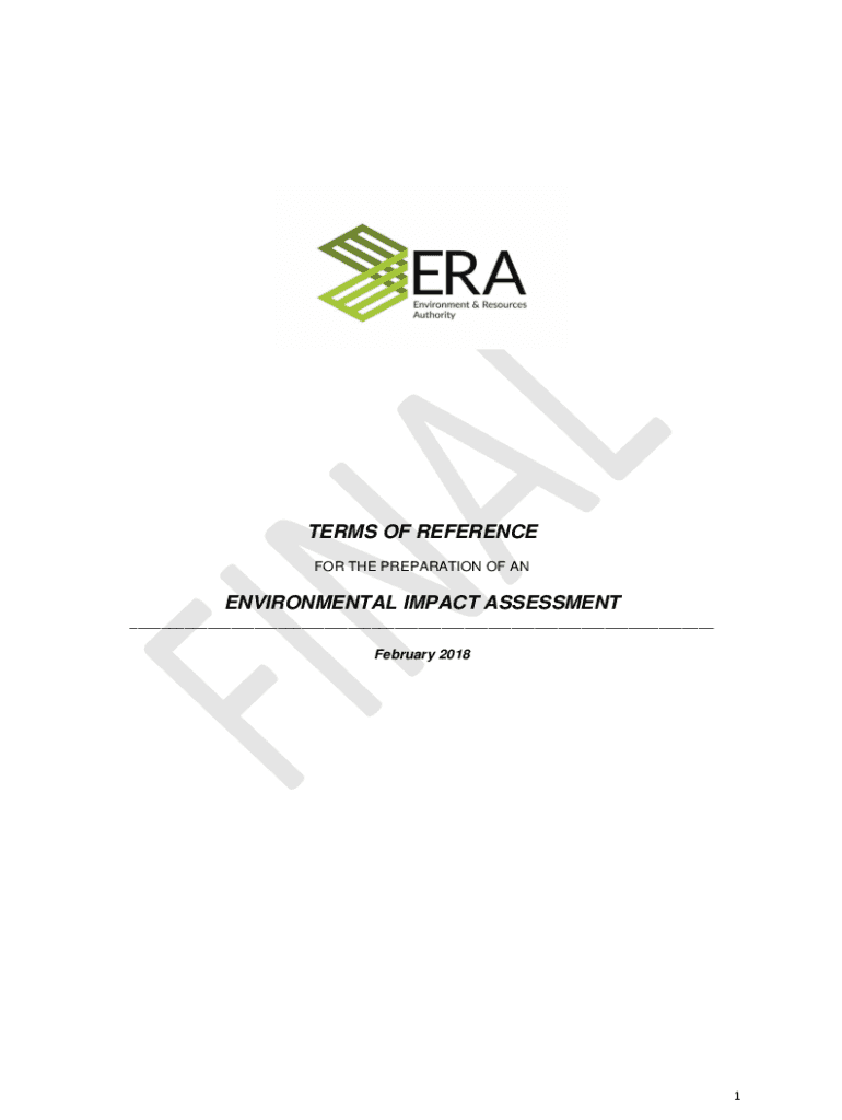 Fillable Online era org ENVIRONMENTAL IMPACT ASSESSMENT Fax Email Print ...