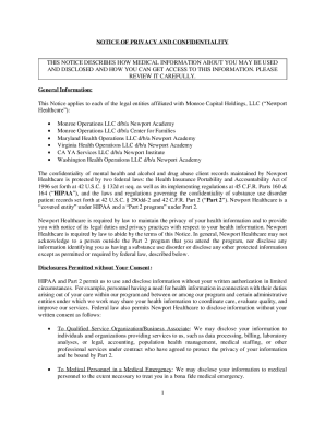 Fillable Online notice of privacy and confidentiality Fax Email Print ...