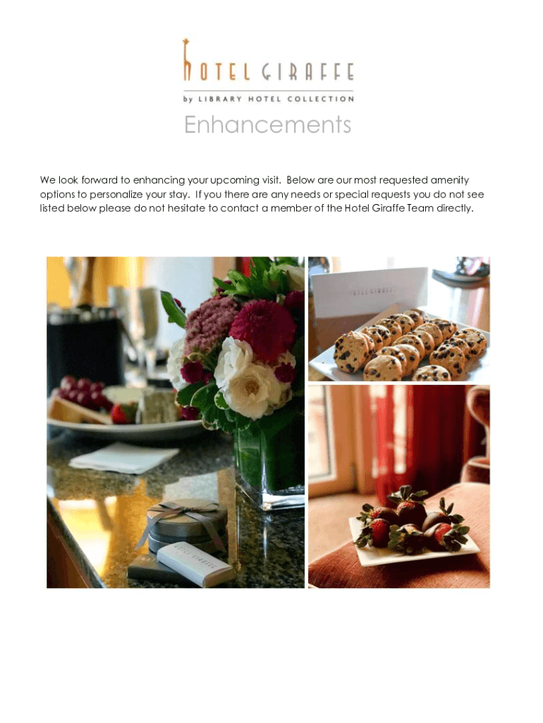 Fillable Online Pre-Arrival Guest Messages For Hotels (With Examples ...