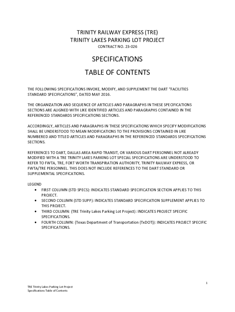 Fillable Online TRE Announces Schedule Changes for Trinity Lakes ...