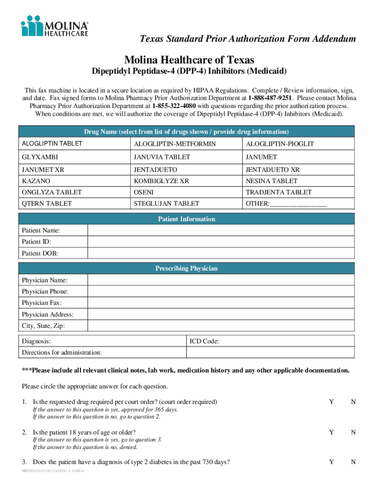 Fillable Online Clinical Prior Authorization - Traditional Medicaid Fax ...