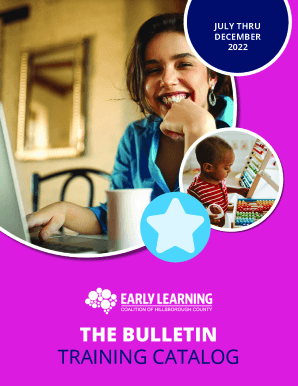 Fillable Online TRAINING CATALOG THE BULLETIN Fax Email Print - pdfFiller