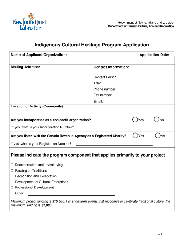 Fillable Online Indigenous Peoples Department Fax Email Print - pdfFiller