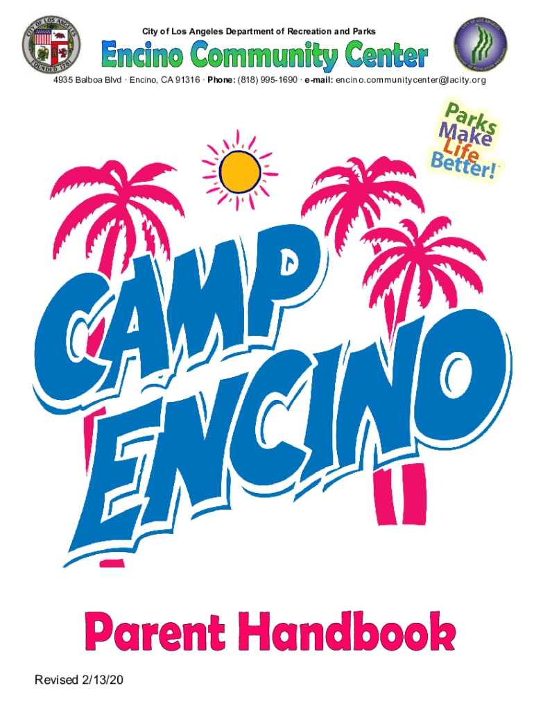 Fillable Online Encino Community CenterLos Angeles CA Fax Email Print ...