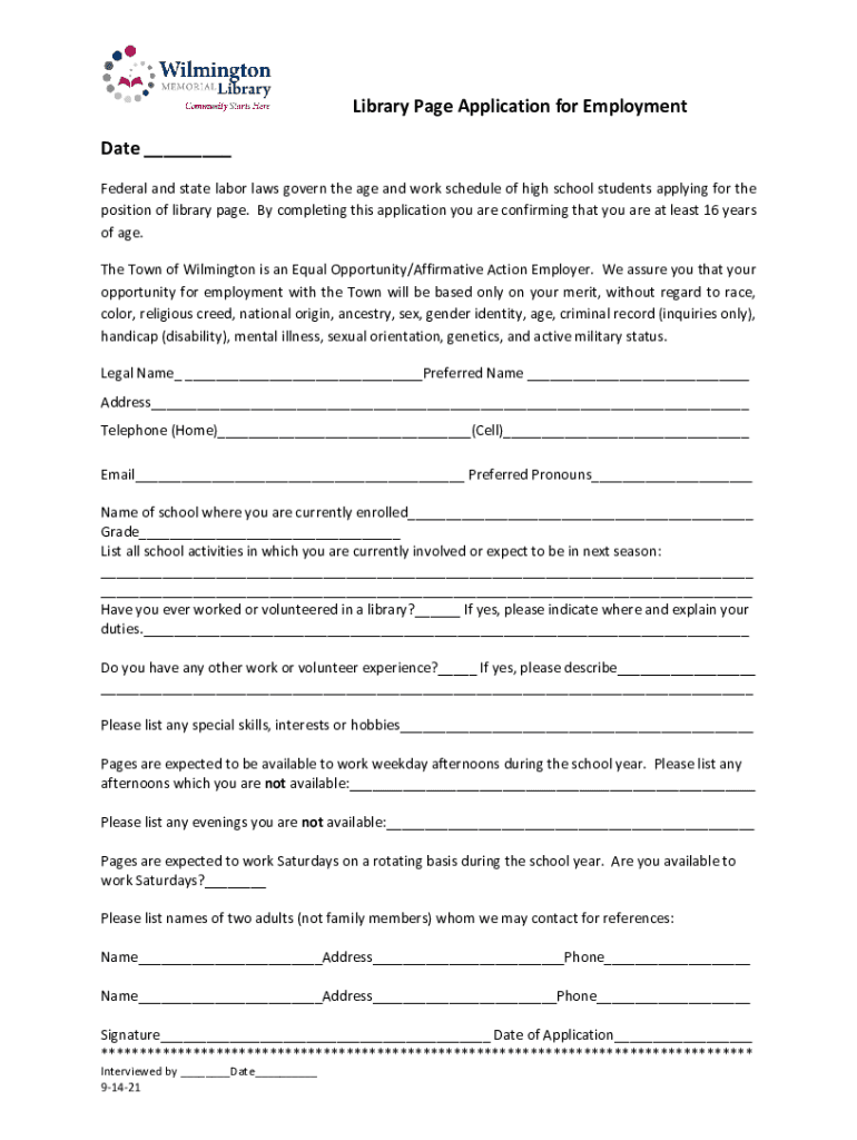 Fillable Online Page ApplicationLibrary Fax Email Print - pdfFiller