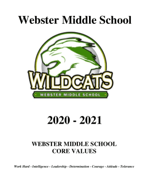 Fillable Online Webster Middle School Fax Email Print - pdfFiller