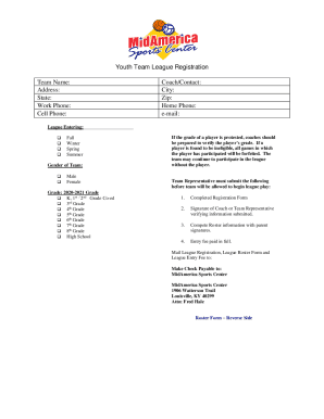 Fillable Online Basketball Tournament Registration Form Team Name ...