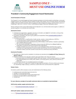 Fillable Online SAMPLE ONLY - MUST USE ONLINE FORM Fax Email Print ...