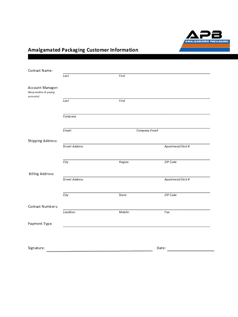 Fillable Online Customer Authorization Form Fax Email Print - pdfFiller