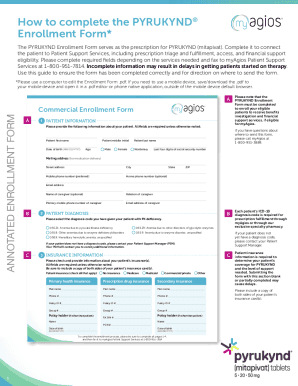 Fillable Online How to complete the PYRUKYND Enrollment Form* Fax Email ...
