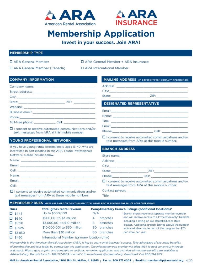 Fillable Online 5 ARA Resources That Will Benefit Your Rental Business ...