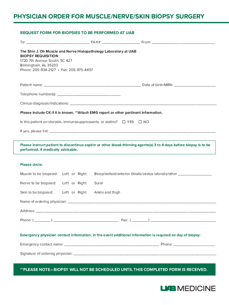 Fillable Online Collection/storage of a skin biopsy for further NF1-related ... Fax Email Print ...