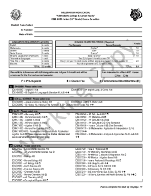 Fillable Online Millennium High School in Goodyear, AZ Fax Email Print ...
