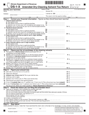 Fillable Online tax illinois Dry-Cleaning Solvent Tax Forms Fax Email ...
