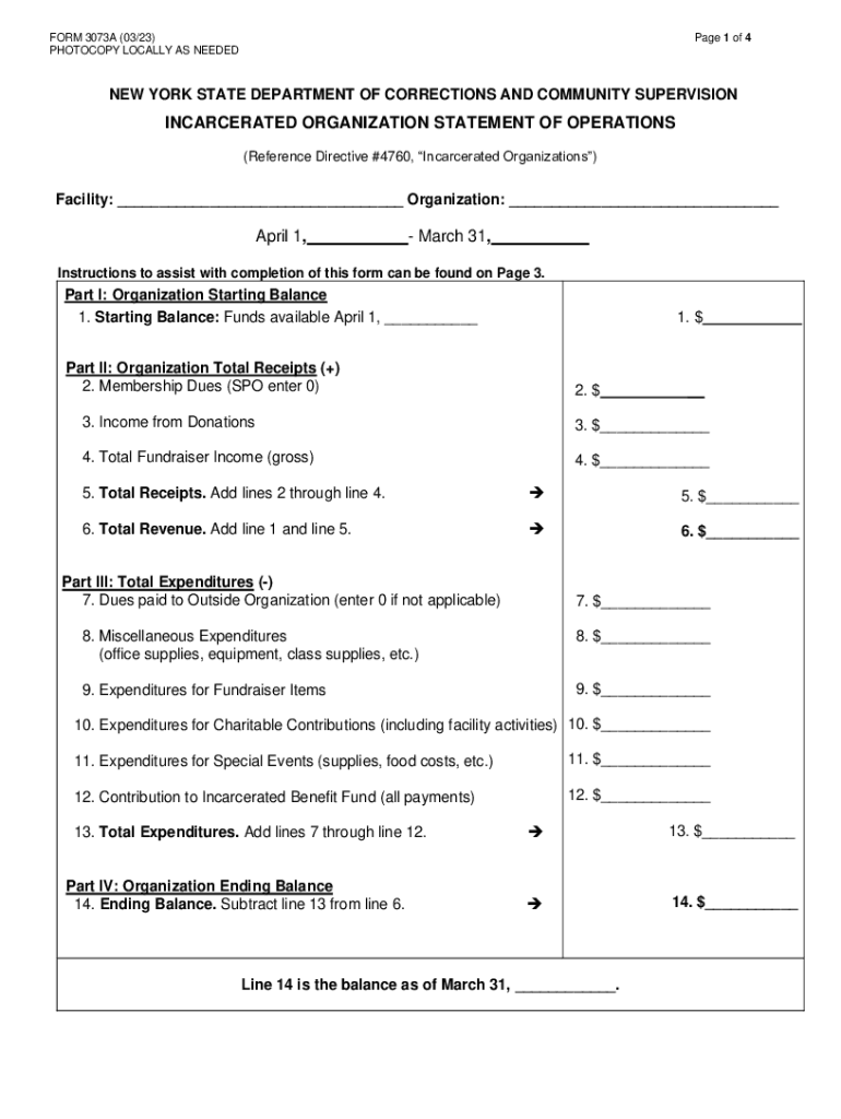 Fillable Online doccs ny STATE OF NEW YORKDEPARTMENT OF CORRECTIONAL ...
